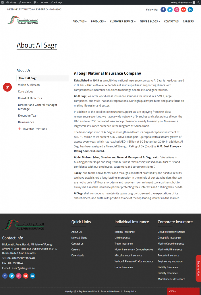 About Al Sagr - Insurance Companies | General Insurance | Dubai Insurance